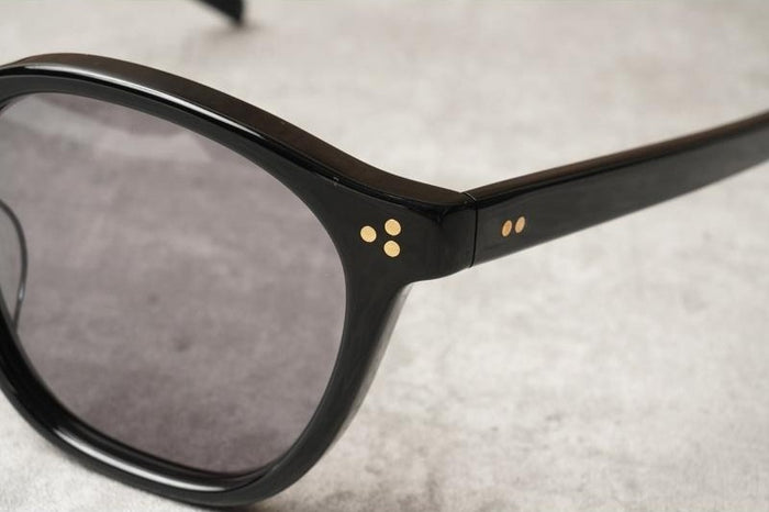 6022-3 Old Parisien Sunglasses - Black X Black
