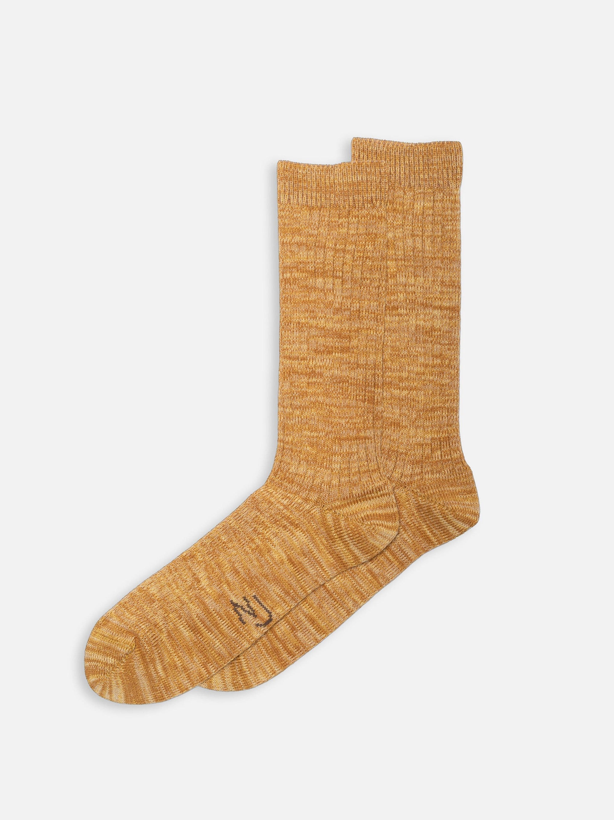 Rasmusson Mens Rib Sock - Mustard