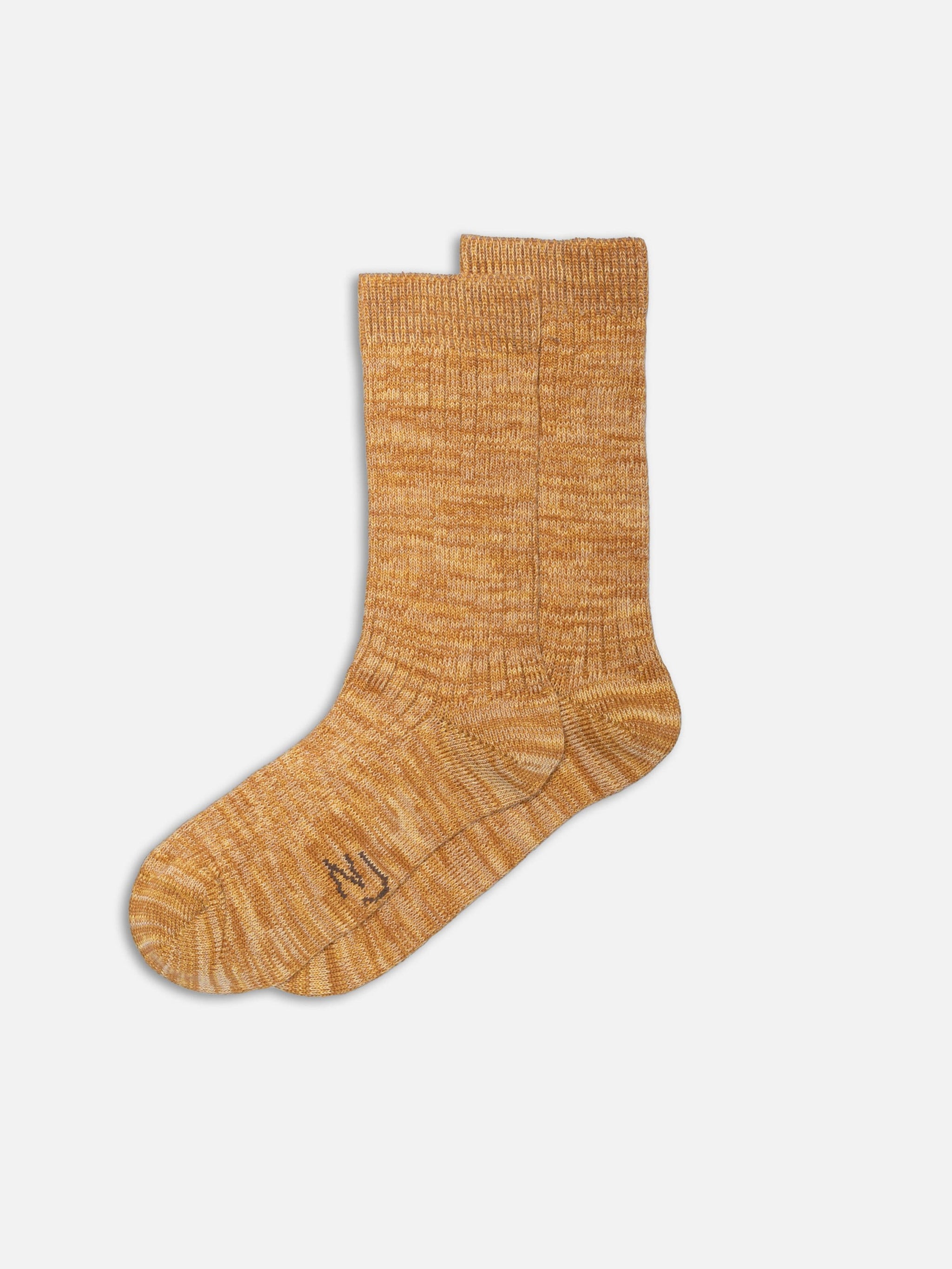 Rasmusson Women Rib Sock - Mustard